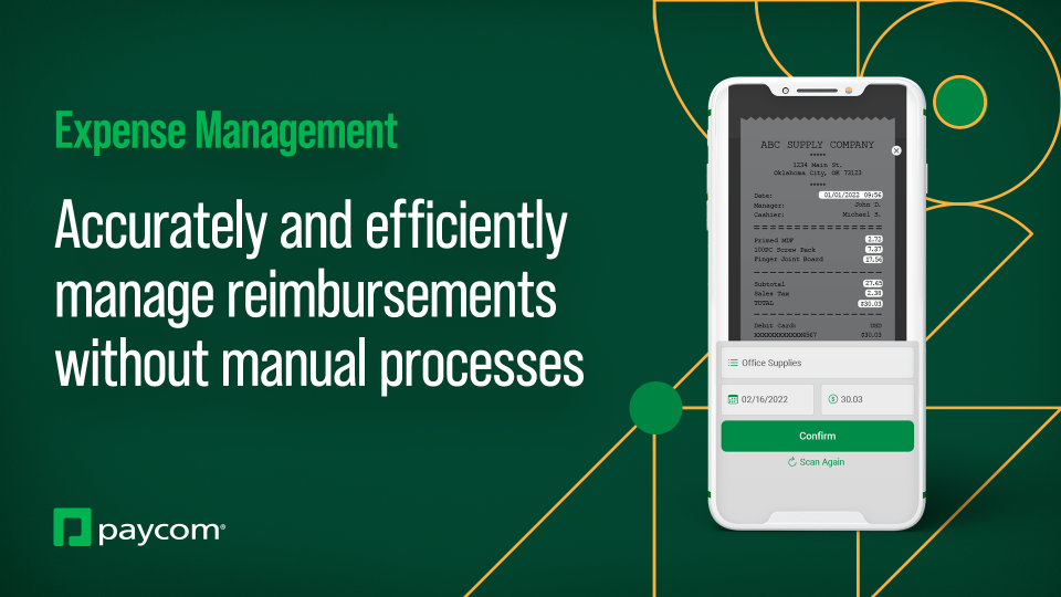 Expense Reports Software | Expense Tracking Software | Paycom