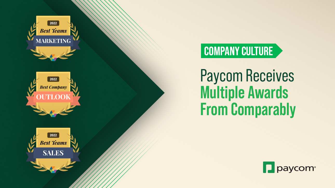 Paycom Receives Multiple Awards From Comparably | Paycom Blog