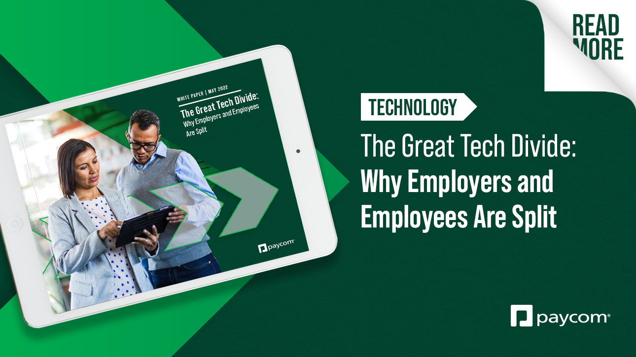 The Great Tech Divide: Why Employers and Employees Are Split | Paycom