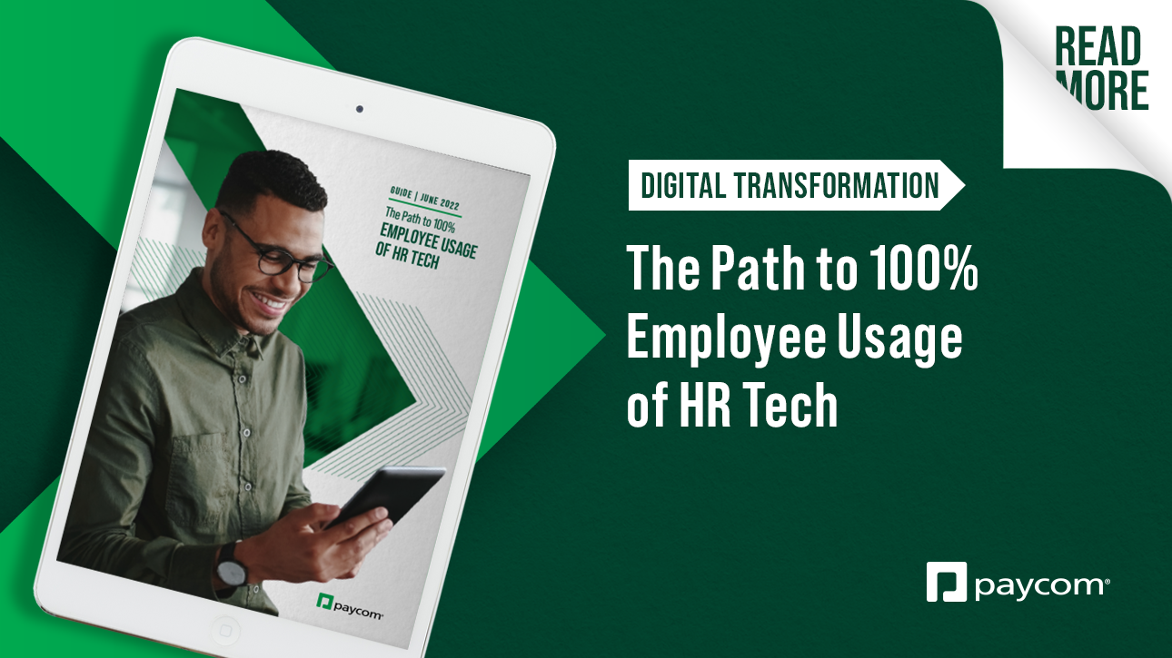 The Path to 100% Employee Usage of HR Tech | Paycom
