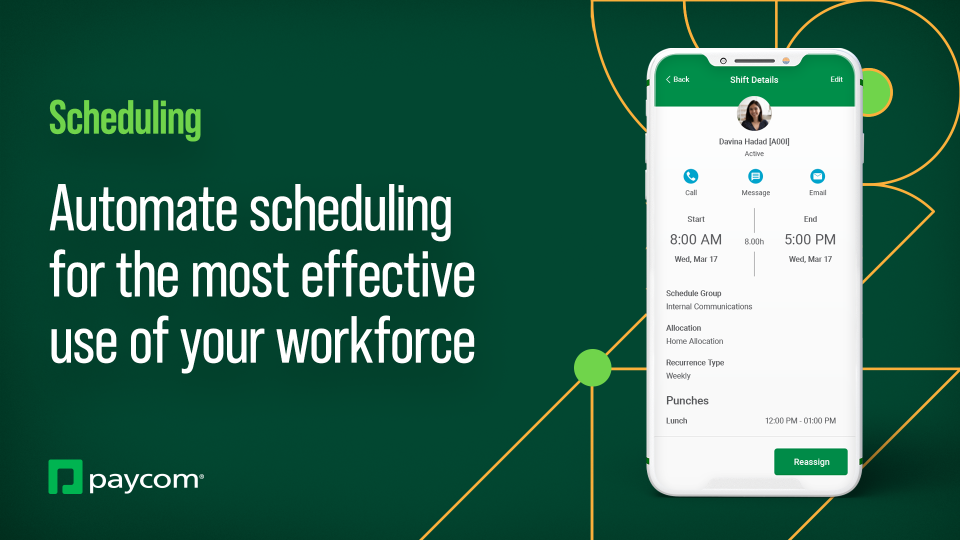 Scheduling Software | Employee Scheduling Software | Paycom